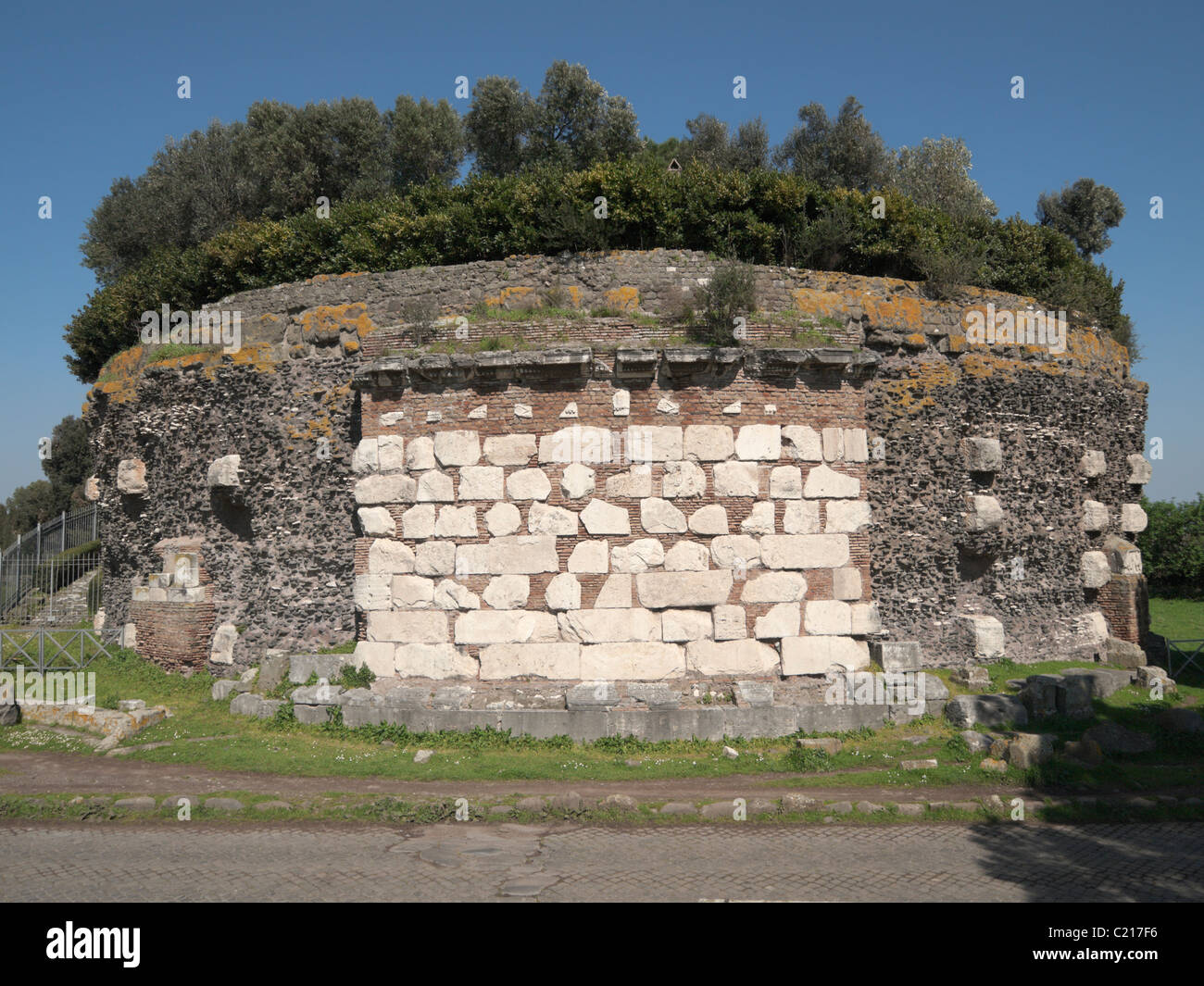 Casale Cotta (Casale Rotondo) tomb ruins on the Appian Way (Appia ...