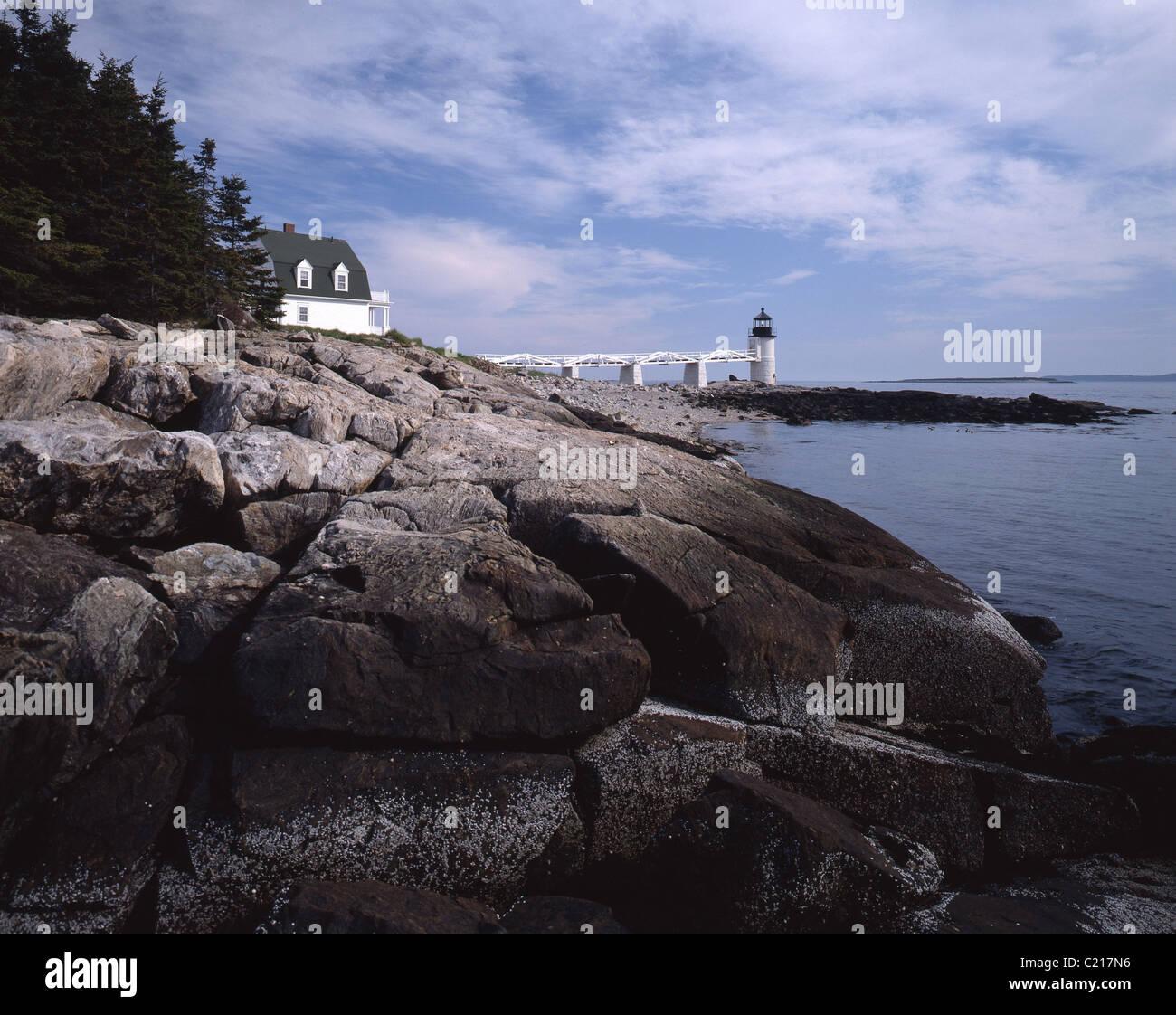 Marshall Point Lighthouse, ME Stock Photo - Alamy