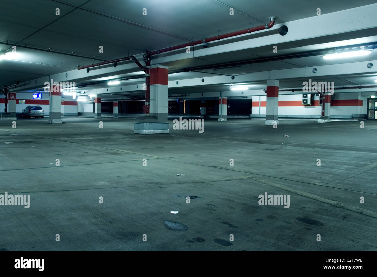Underground parking garage Stock Photo - Alamy
