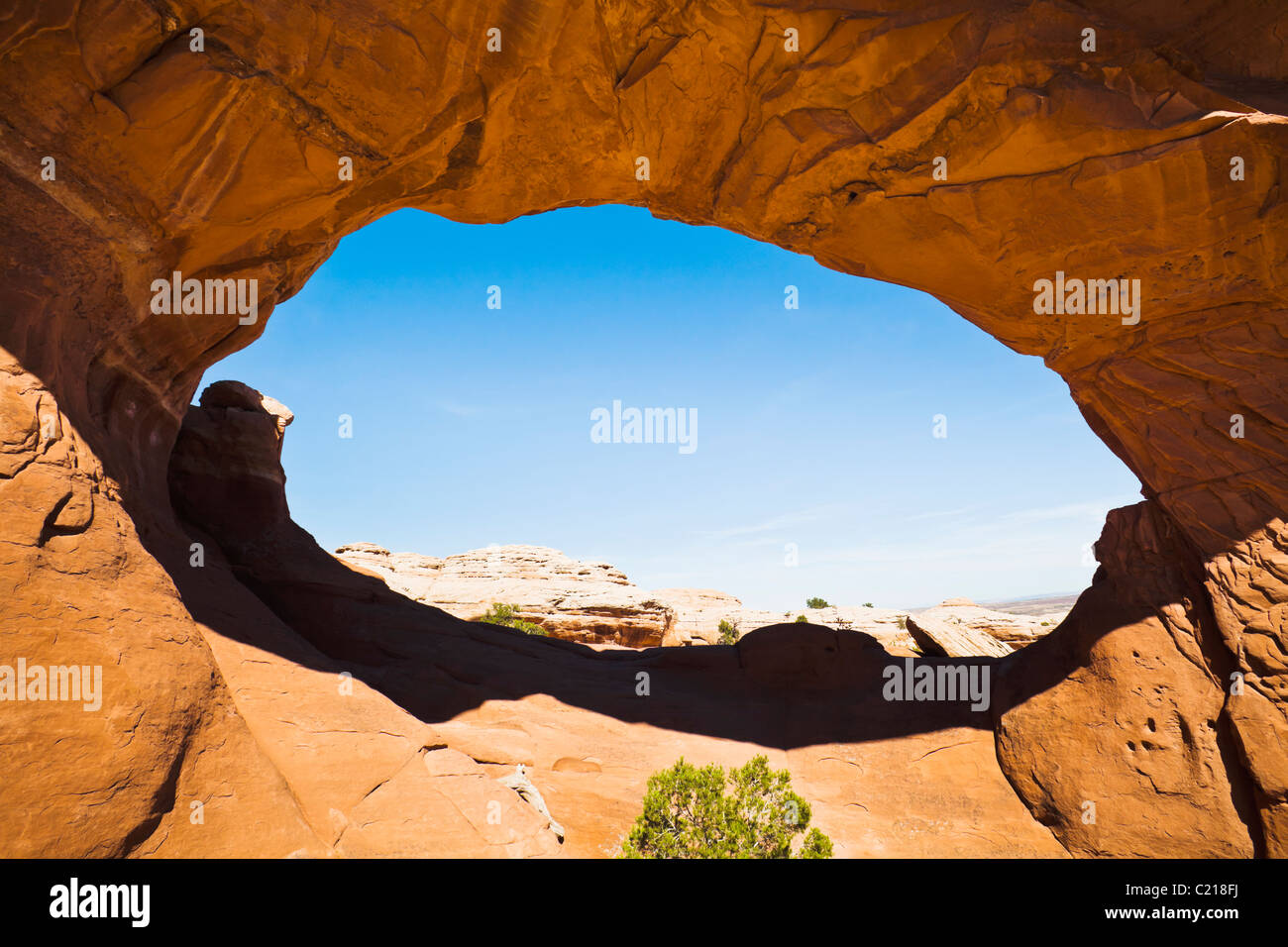 Broken Arch in Arches National Park, Utah, USA Stock Photo - Alamy