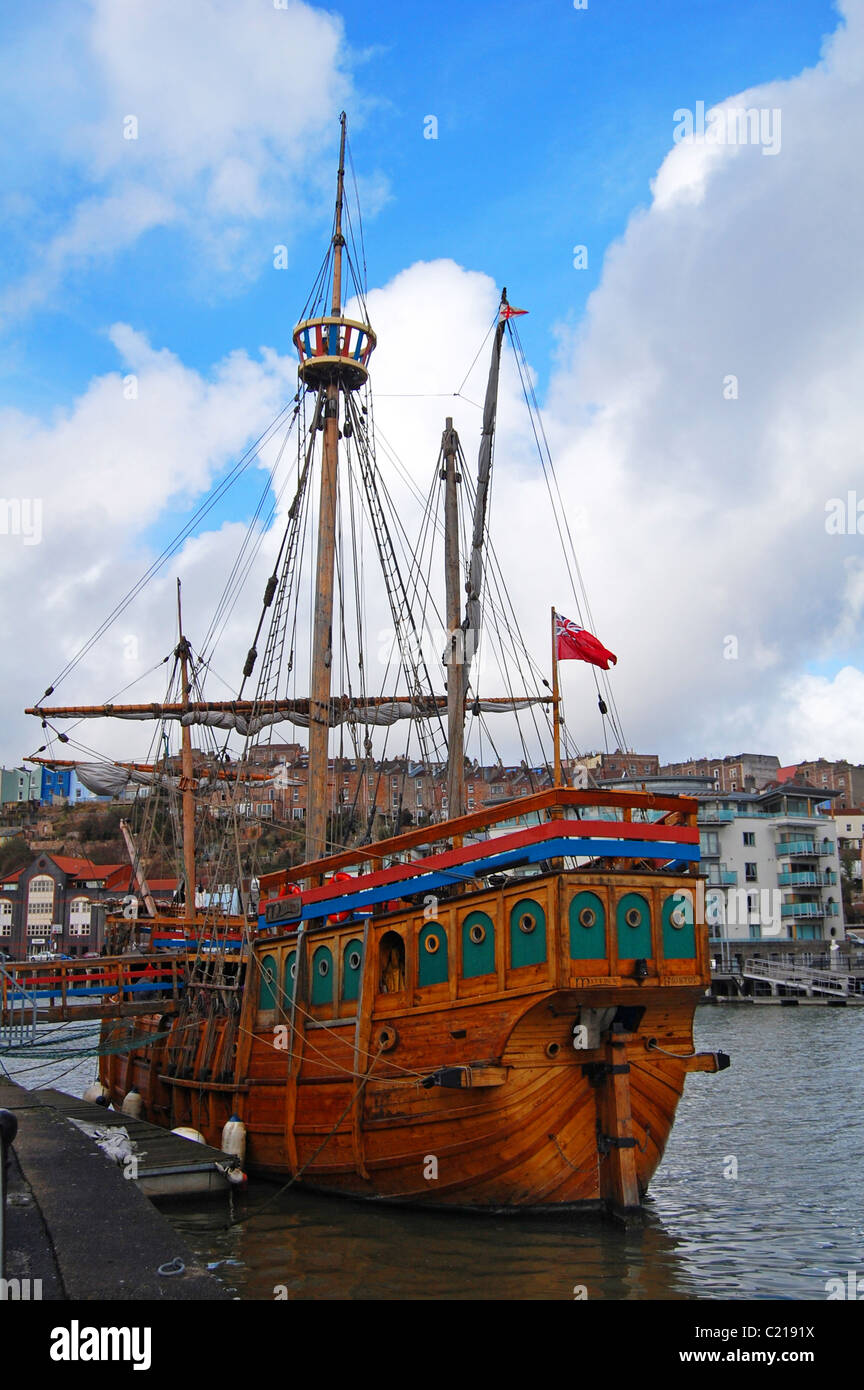 the matthew tudor ship in bristol Stock Photo - Alamy