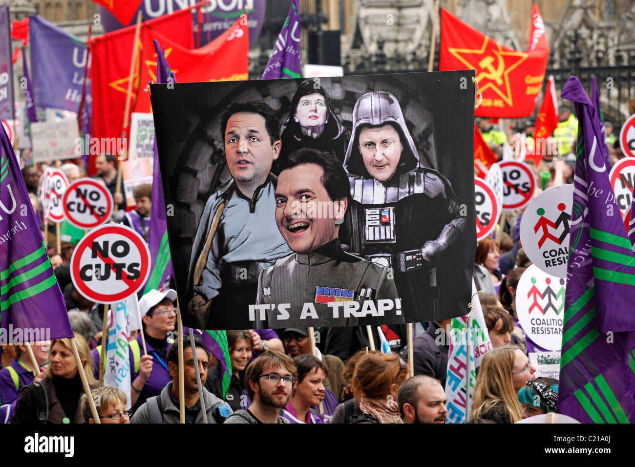 March for the Alternative anti-government demonstration, London Stock ...