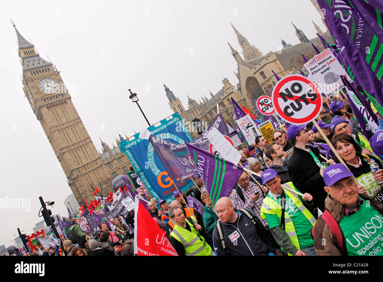 March for the Alternative anti-government demonstration, London Stock ...