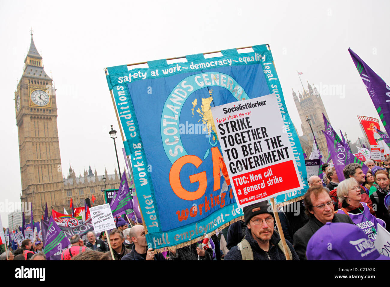 March for the Alternative anti-government demonstration, London Stock ...
