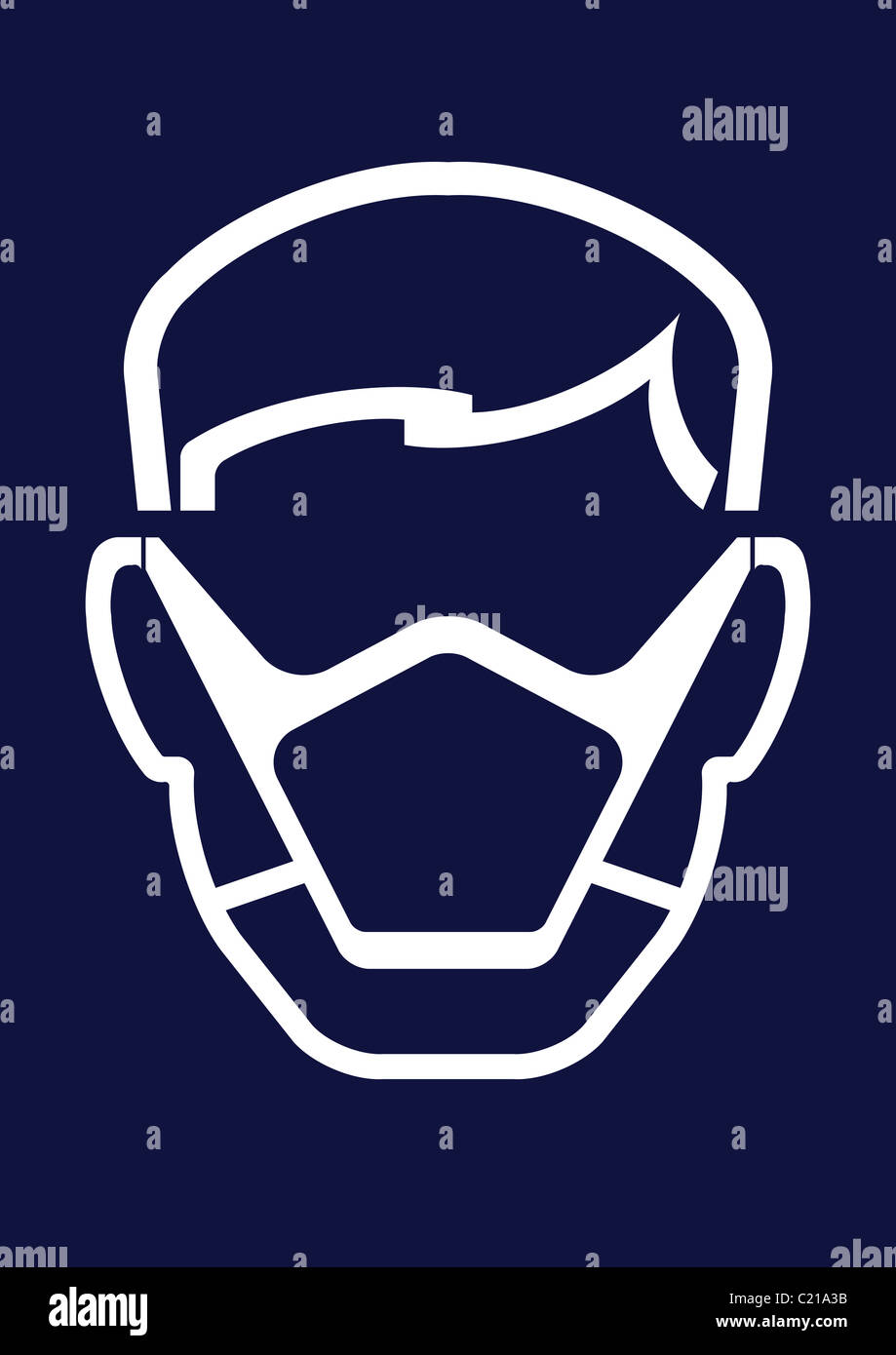 Construction Industry Safety Face Mask Sign Stock Photo - Alamy
