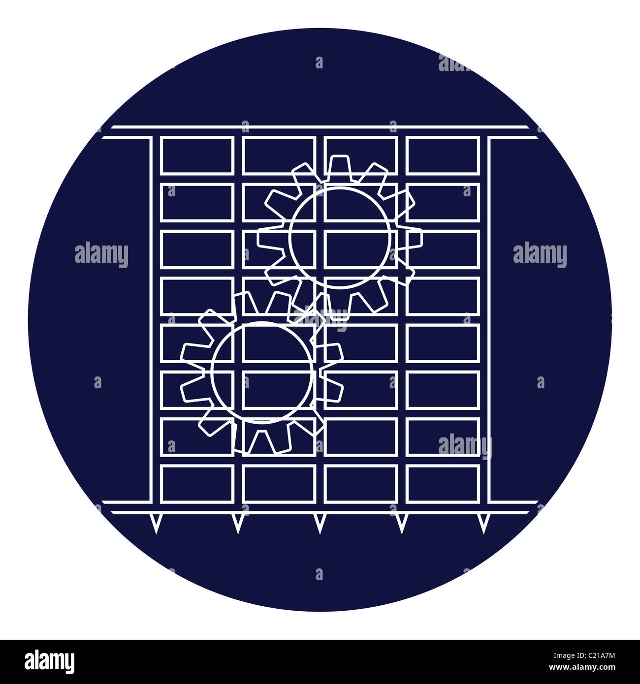 Mandatory Machinery Safety Guard Sign Stock Photo - Alamy