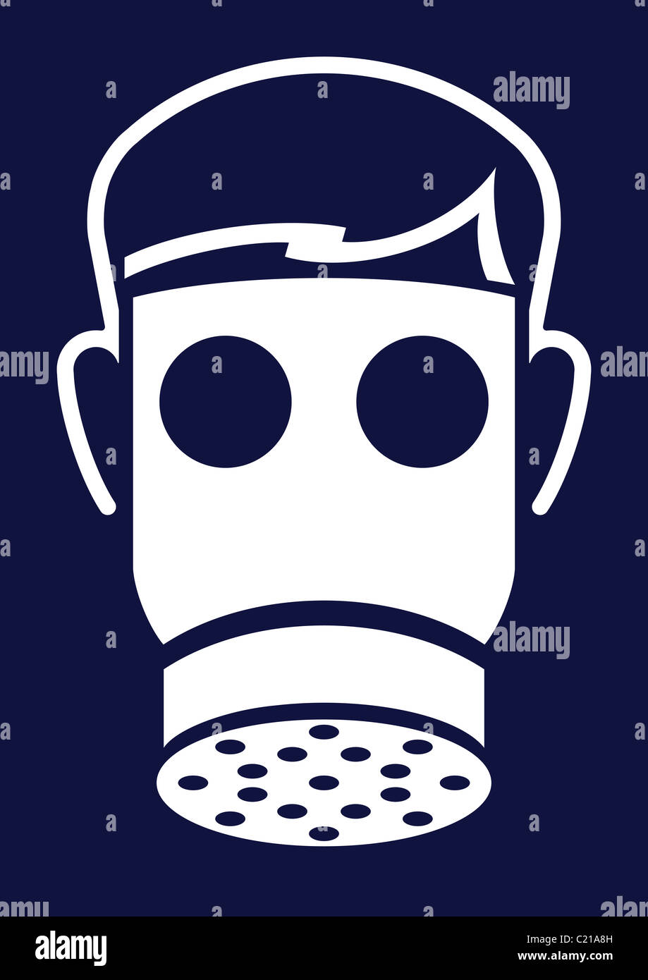 Construction Industry Safety Respirator Mask Sign Stock Photo - Alamy