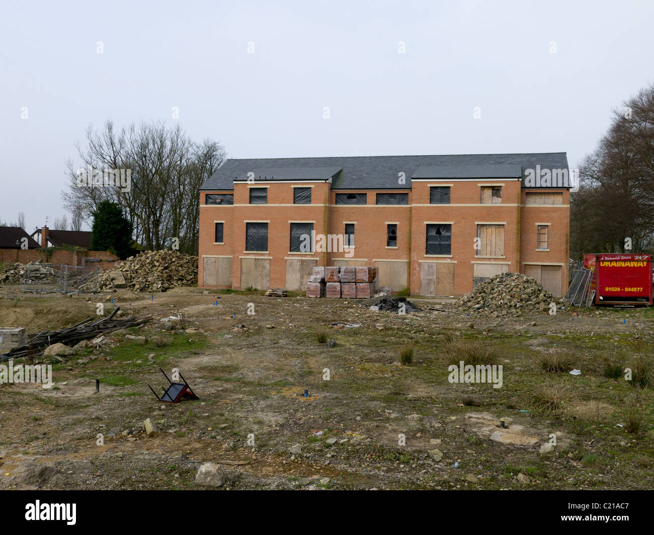 Abandoned building site, Bury, Lancashire Stock Photo - Alamy