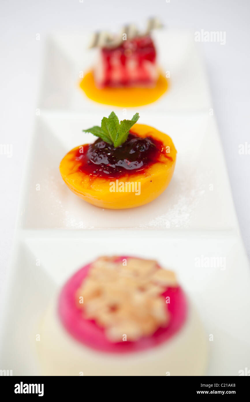 Trio of desserts hi-res stock photography and images - Alamy