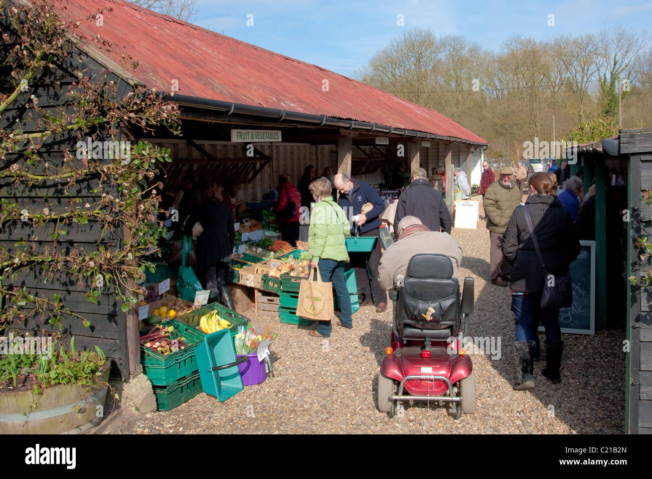 Farmers' market in England Stock Photo - Alamy