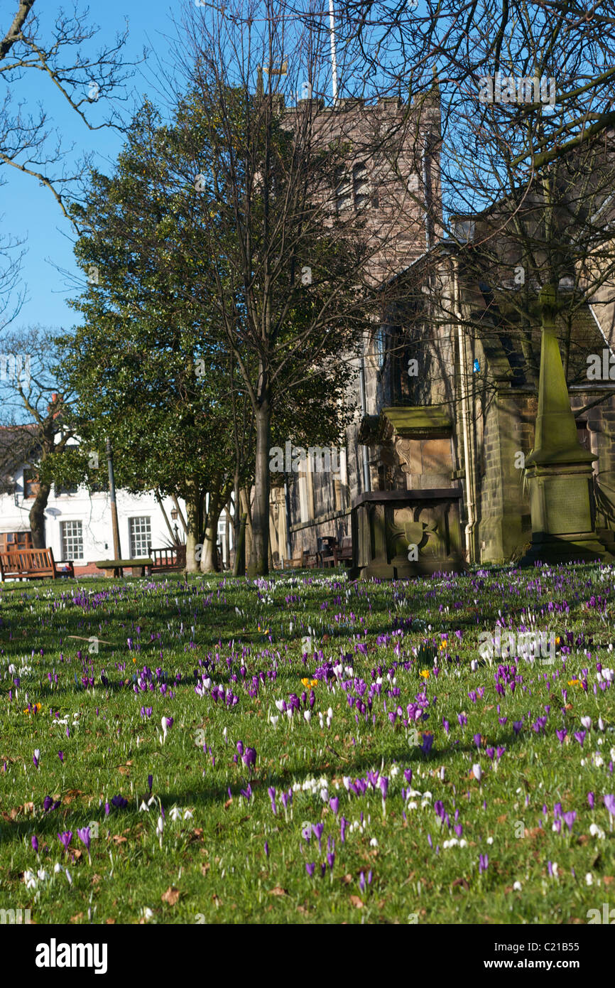 St Chad's Church Poulton-le-Fylde Lancashire Stock Photo - Alamy