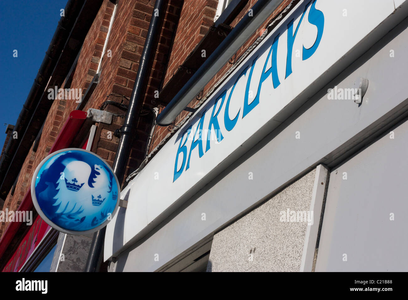 Barclays bank sign logo high hi-res stock photography and images - Alamy
