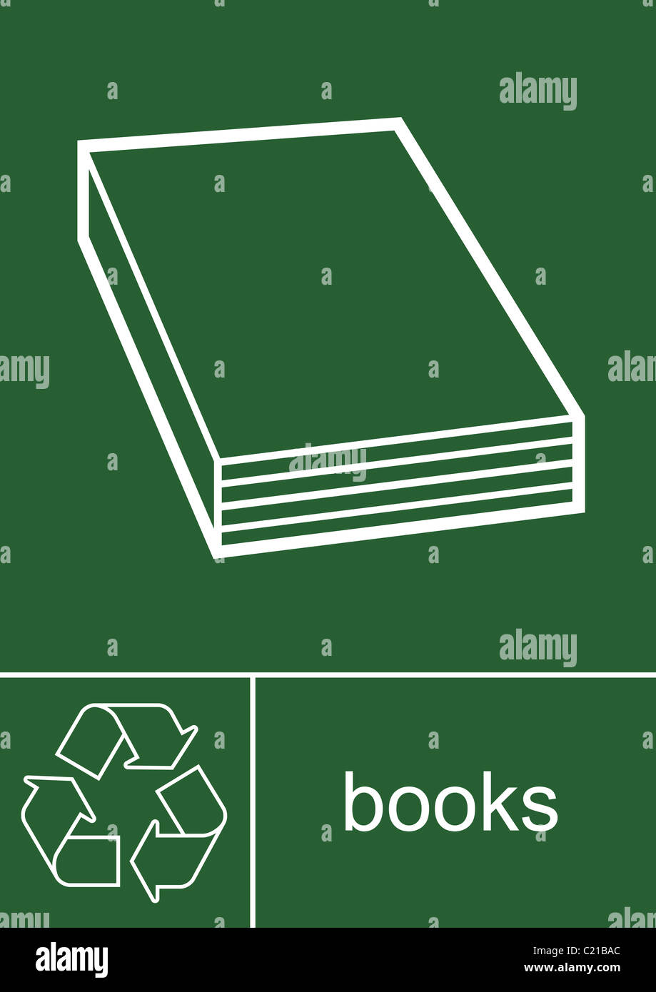Recycling Sign Book Stock Photo - Alamy