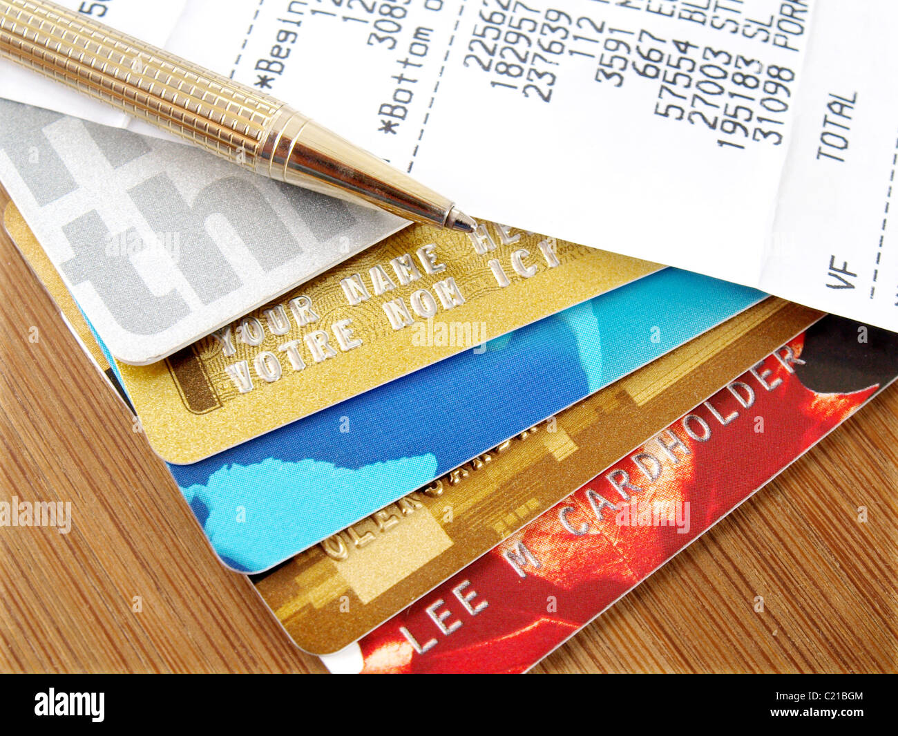 Credit card receipts hi-res stock photography and images - Alamy