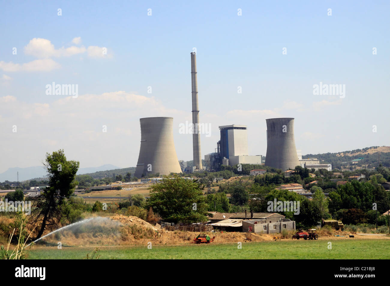 Nuclear power plant station Stock Photo - Alamy