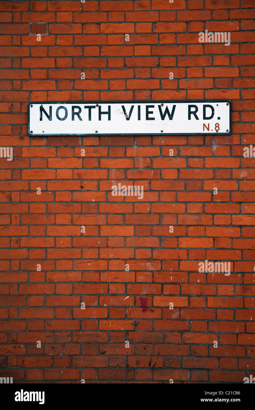 Brick bricks sign wall warning hi-res stock photography and images - Alamy