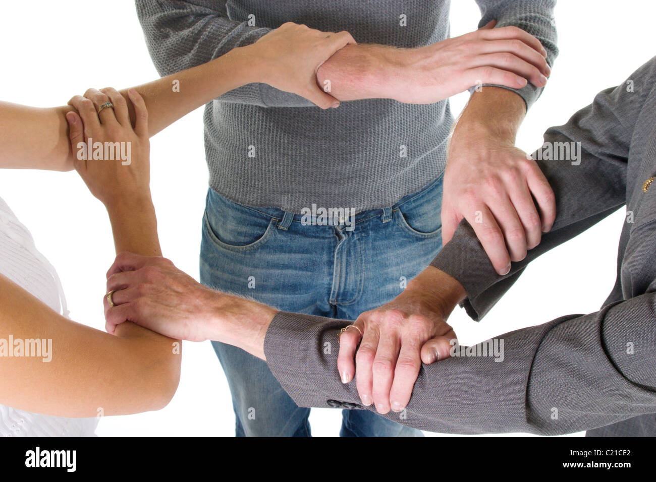 Interlocked arms hi-res stock photography and images - Alamy