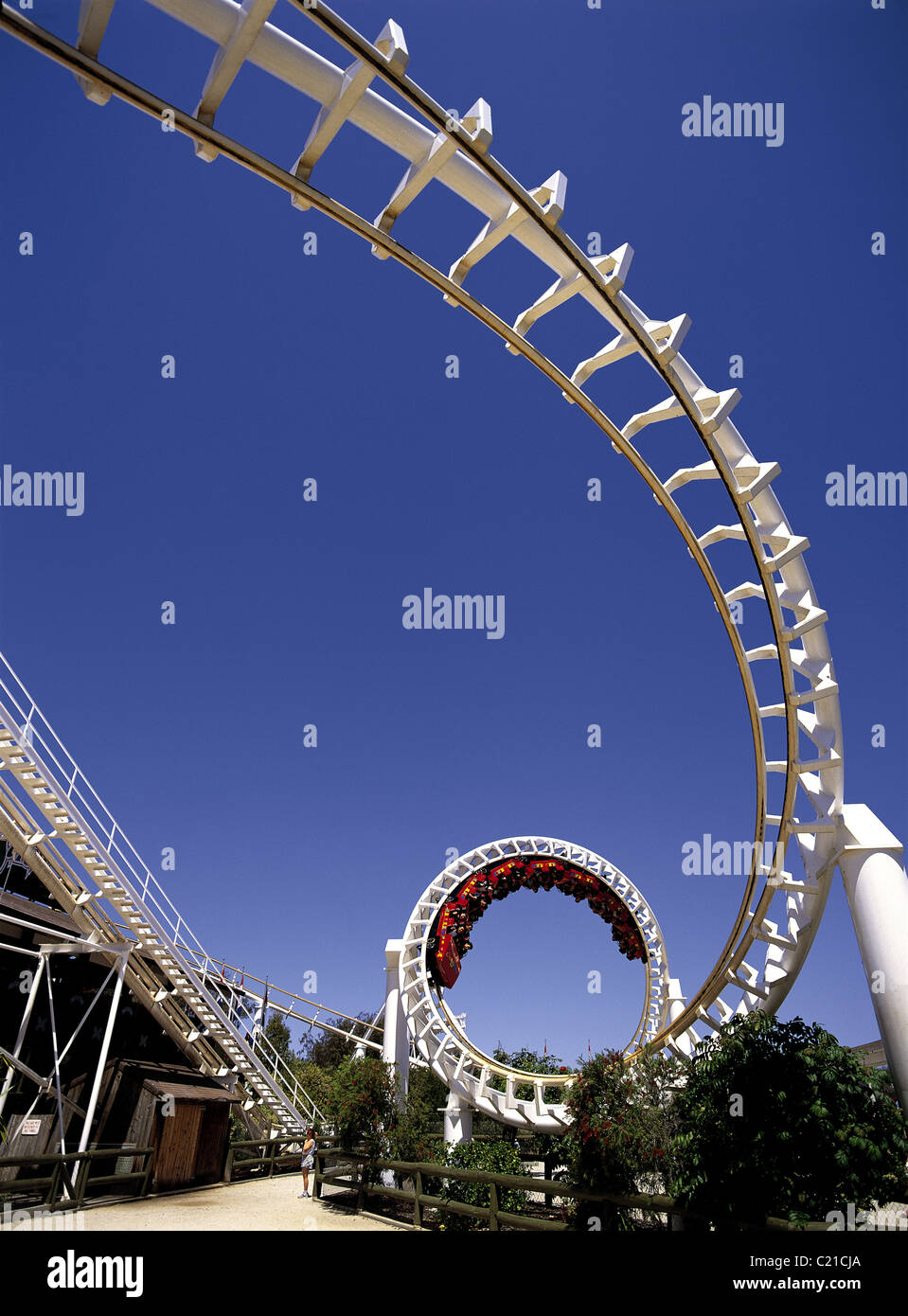 Jet coaster at Sea World Surfers Paradise on Gold Coast Queensland ...