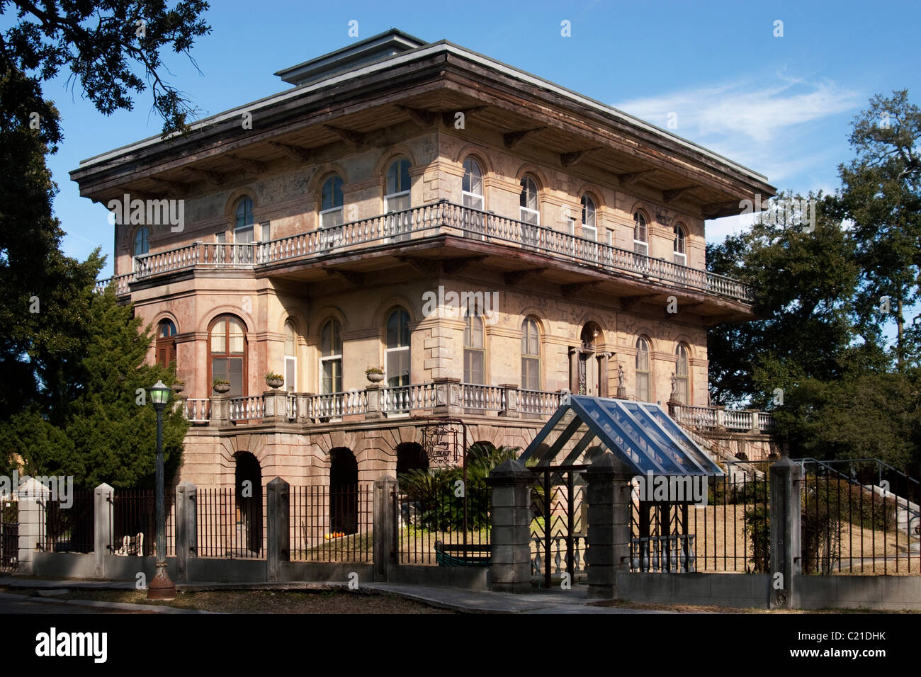 Luling Mansion, off Esplanade St. in New Orleans. Historic 19th c ...