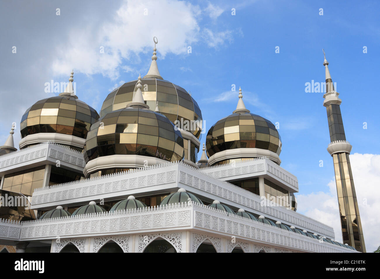 Crystal Mosque at Wan Man island in Kuala Terengganu, Malaysia. It was ...