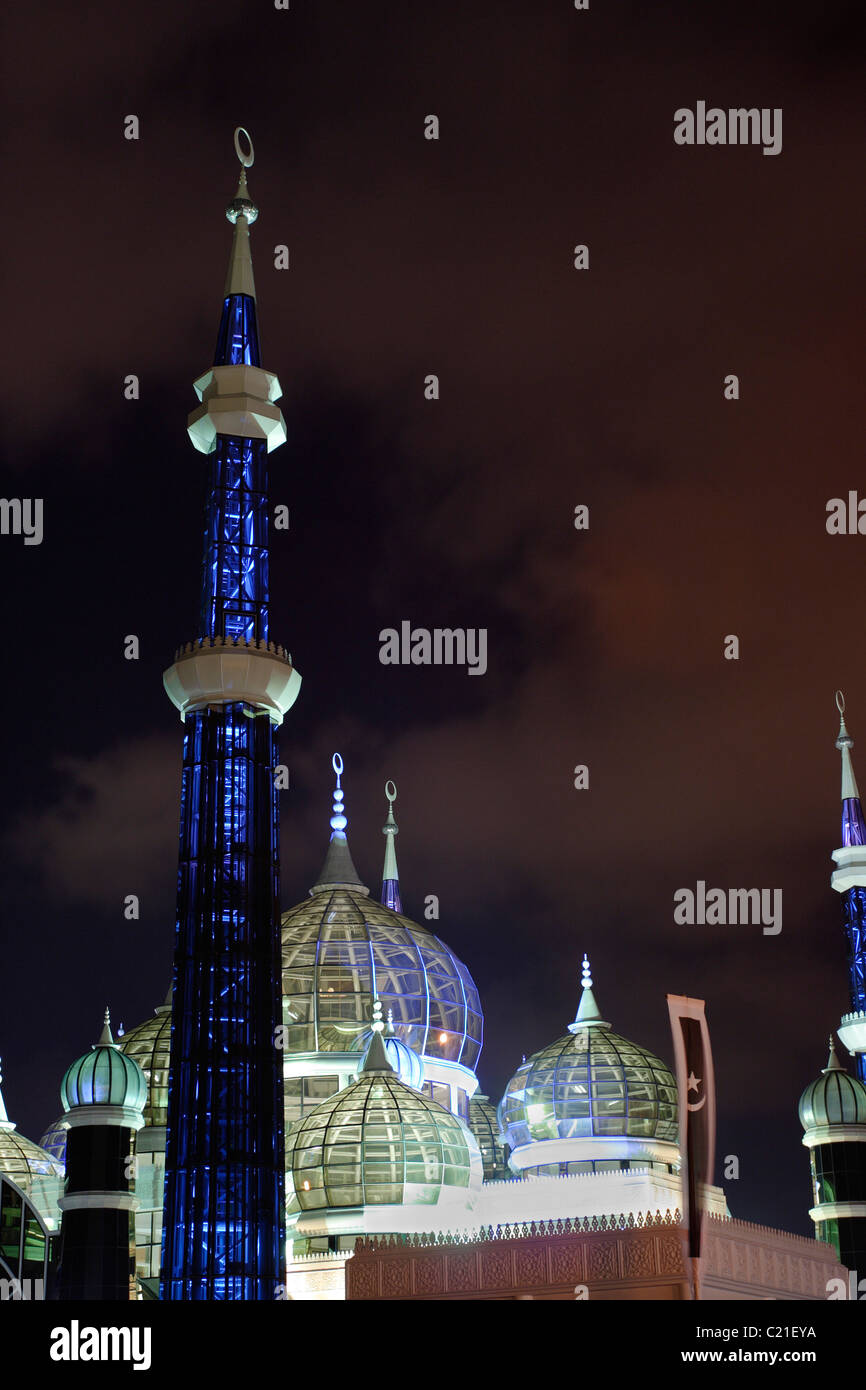 Crystal Mosque at Wan Man island in Kuala Terengganu, Malaysia Stock ...