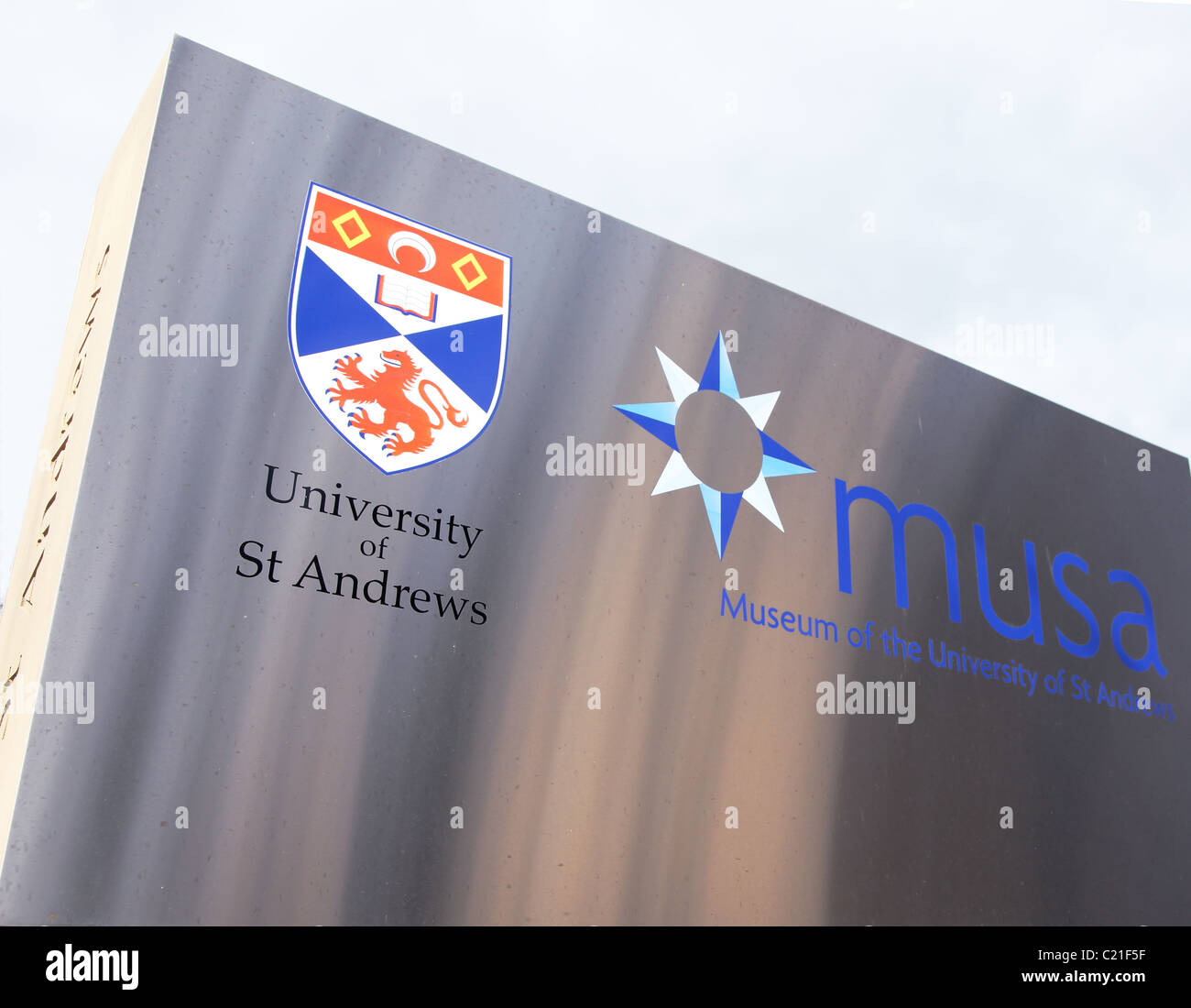 University of St Andrews Museum sign Stock Photo - Alamy