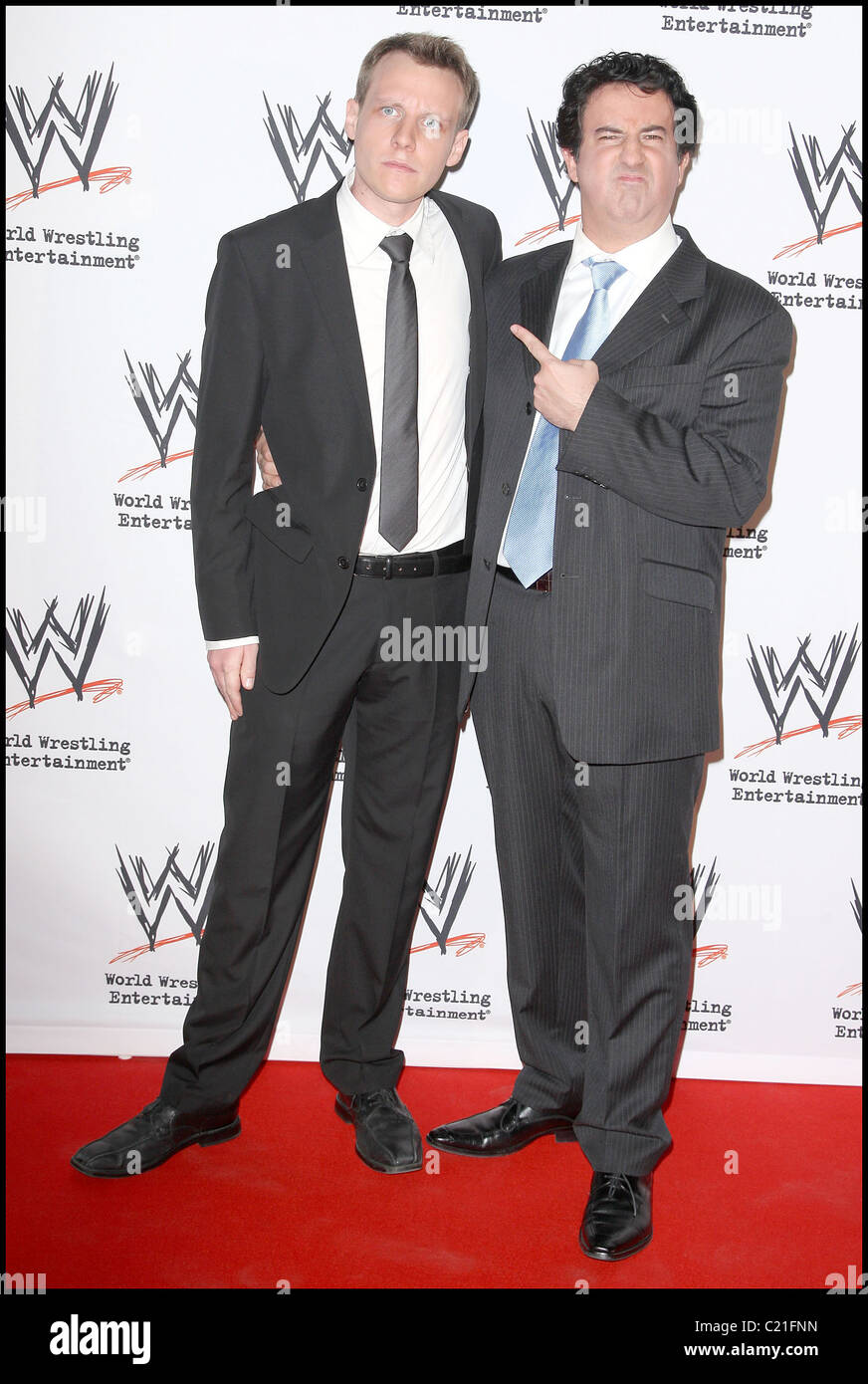 Christophe Agius and Philippe Chereau WWE Catch party held at Bercy ...