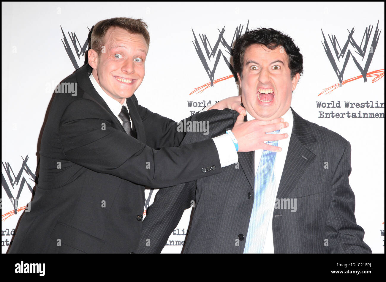 Christophe Agius and Philippe Chereau WWE Catch party held at Bercy ...