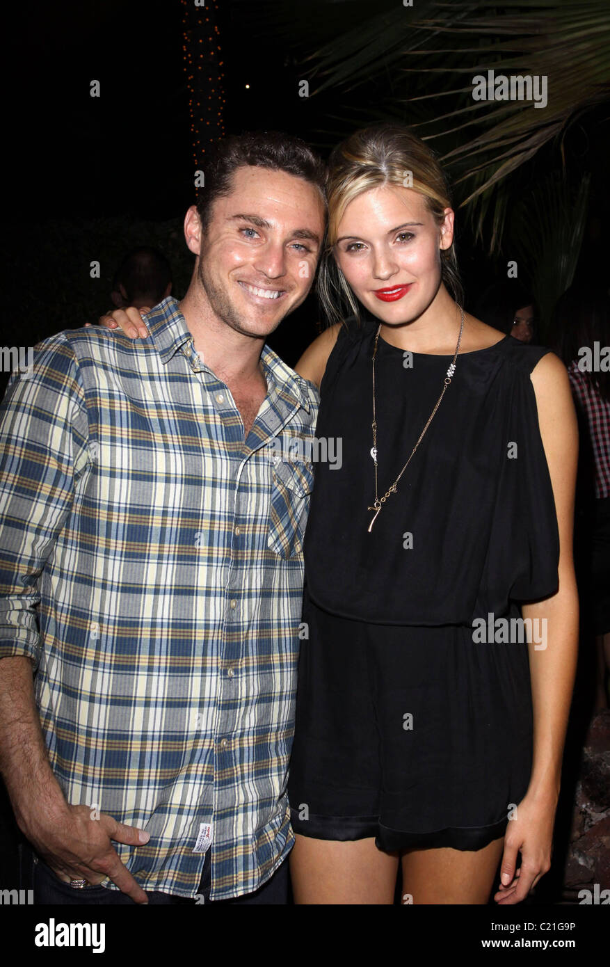 Derek Magyar and Maggie Grace 'Flying Lessons' wrap party held at the ...