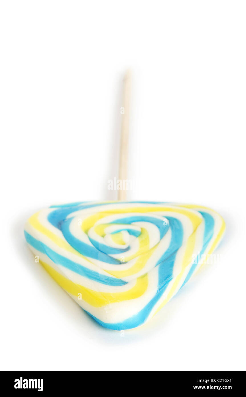 Colourful lollipop isolated on the white background Stock Photo - Alamy