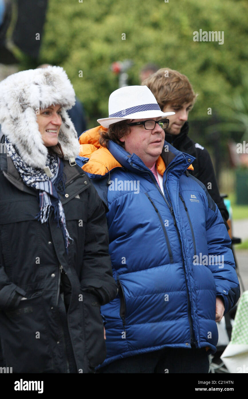 Perry Benson filming an episode of the BBC sci-fi drama 'Doctor Who ...