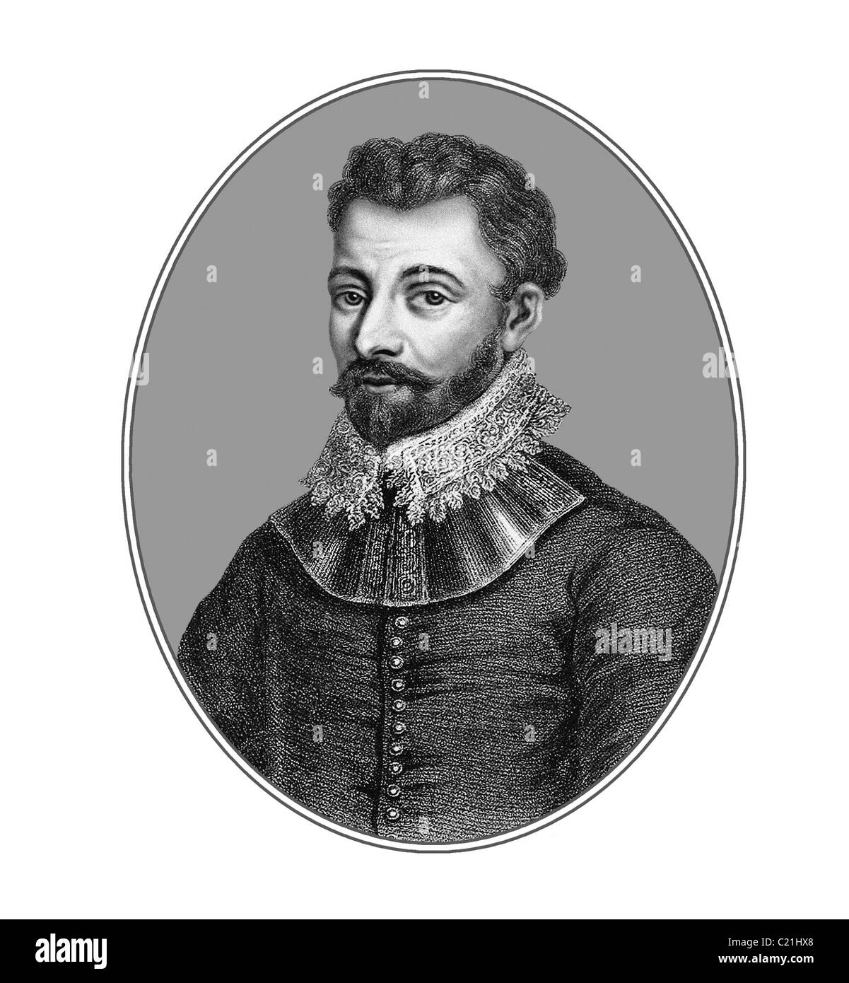 Francis Drake c1540 1596 English Navigator Illustration from an ...