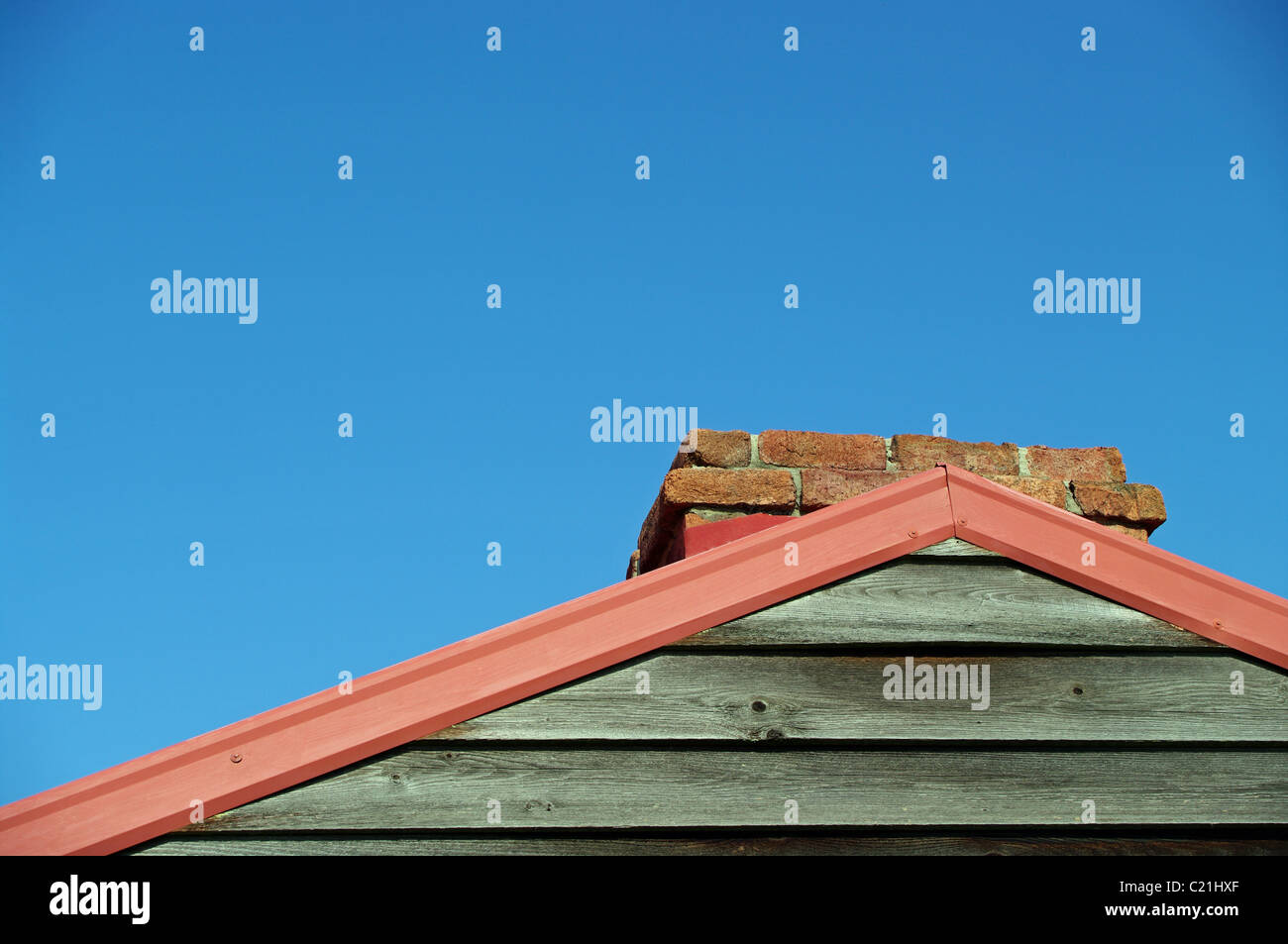 Brick building gable end hi-res stock photography and images - Alamy