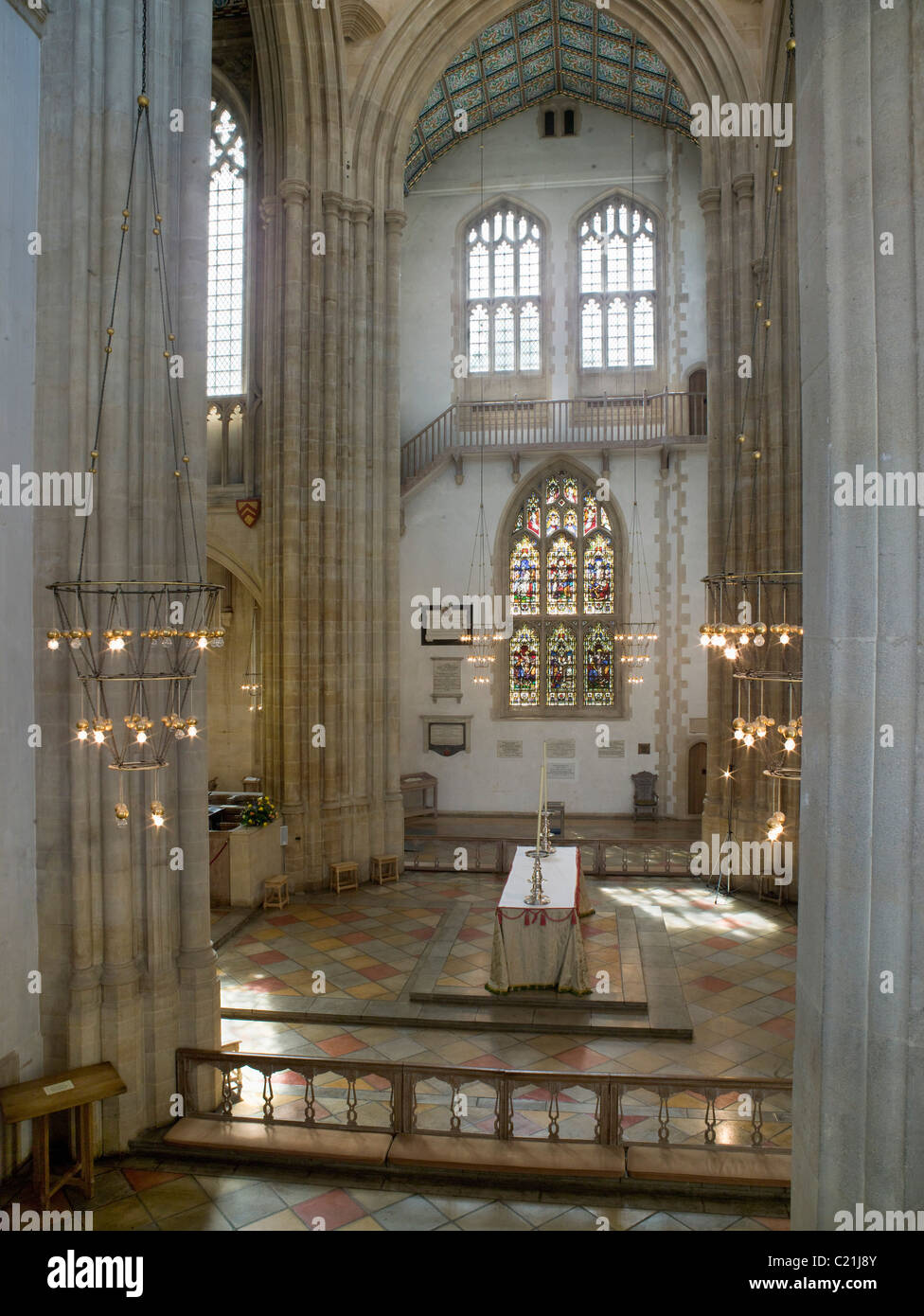 St Edmundsbury Cathedral, Bury St Edmunds, Suffolk, England. The south ...
