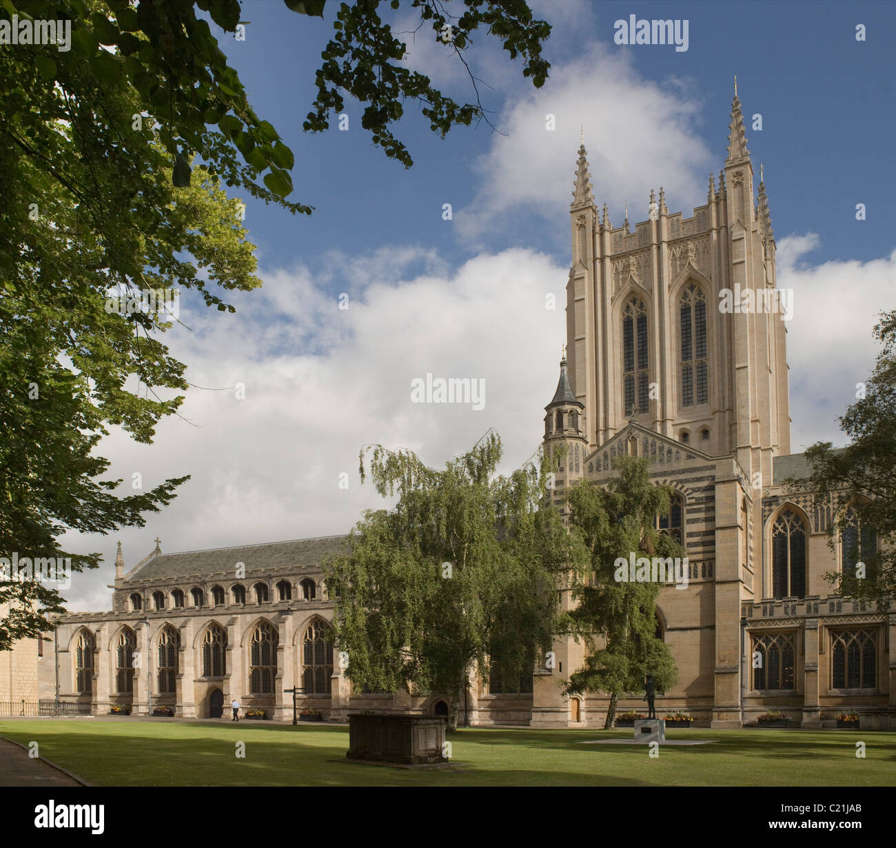 St Edmundsbury Cathedral, Bury St Edmunds, Suffolk, England. South ...