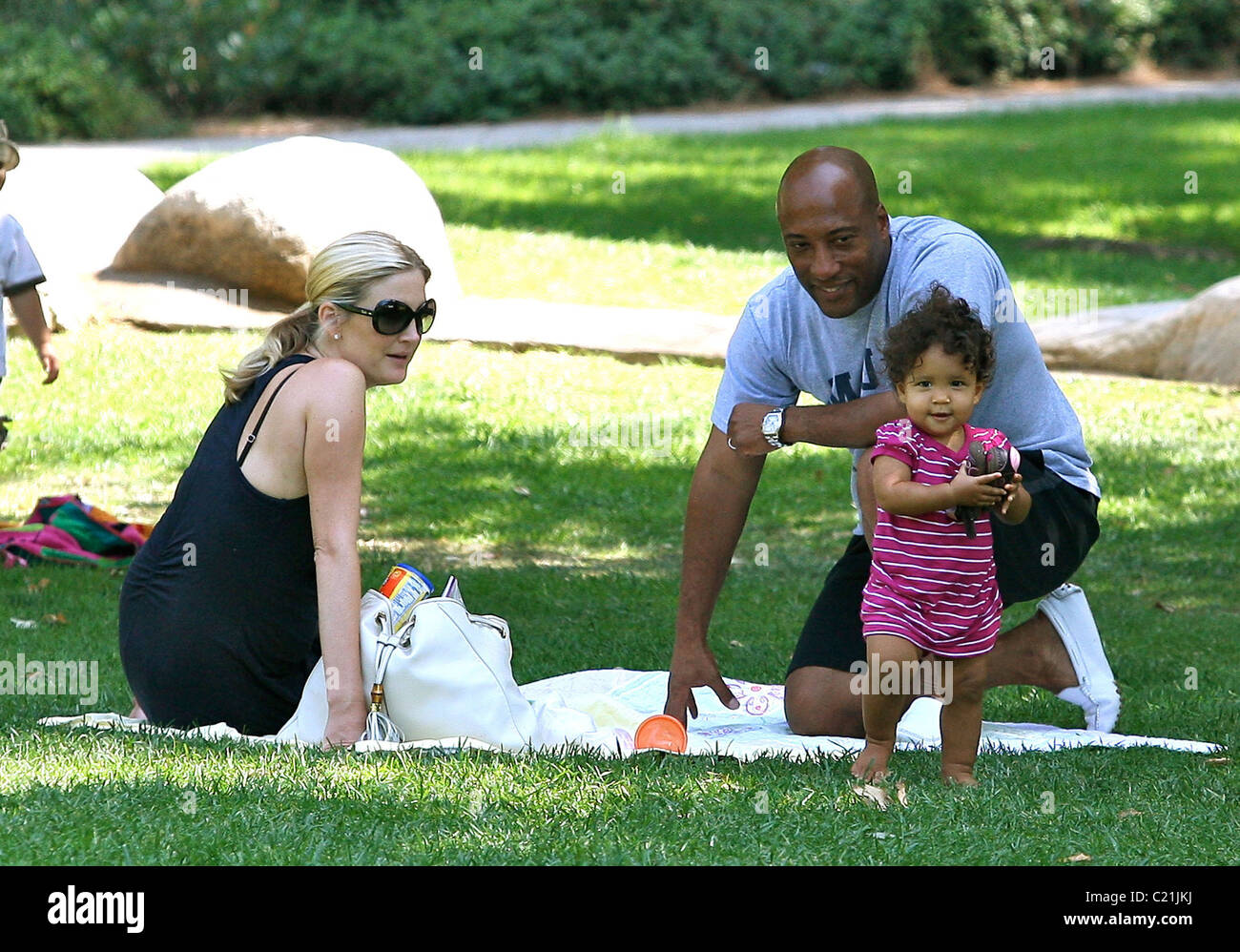 Byron Allen Wife Jennifer Lucas High Resolution Stock Photography and ...