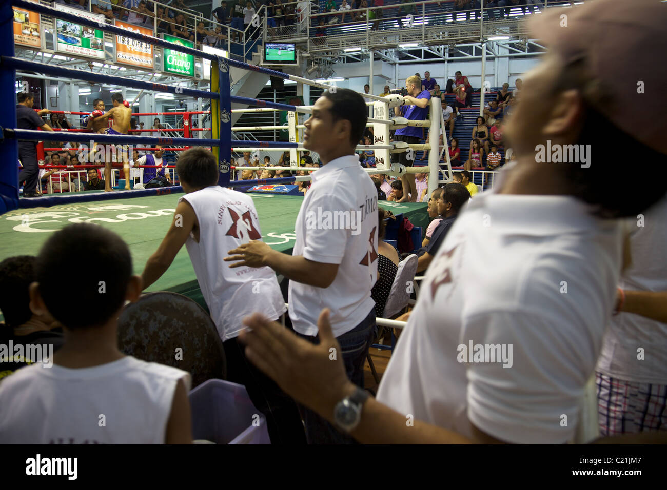Boxing fight crowd hi-res stock photography and images - Alamy