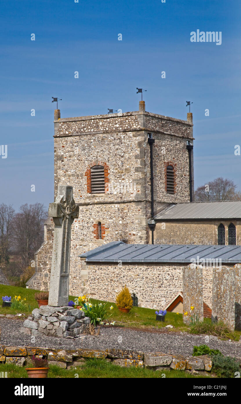 St Andrews Church, Nether Wallop, Hampshire, England Stock Photo - Alamy