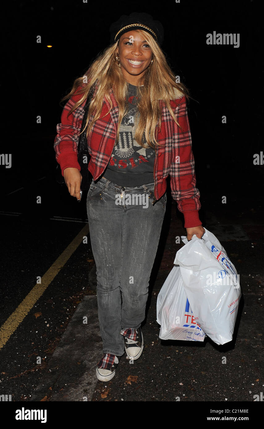 X Factor finalist Shaniece Davis from Miss Frank arriving back at The X ...