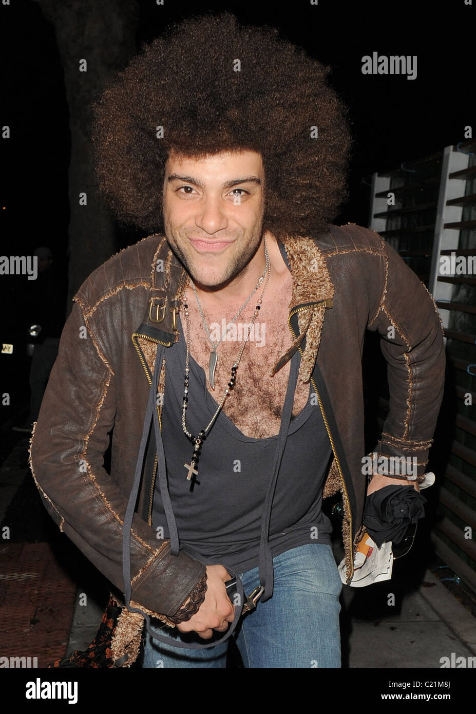 X Factor finalist Jamie Archer arriving back at The X Factor House ...