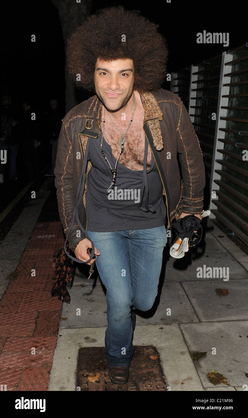 X Factor finalist Jamie Archer arriving back at The X Factor House ...