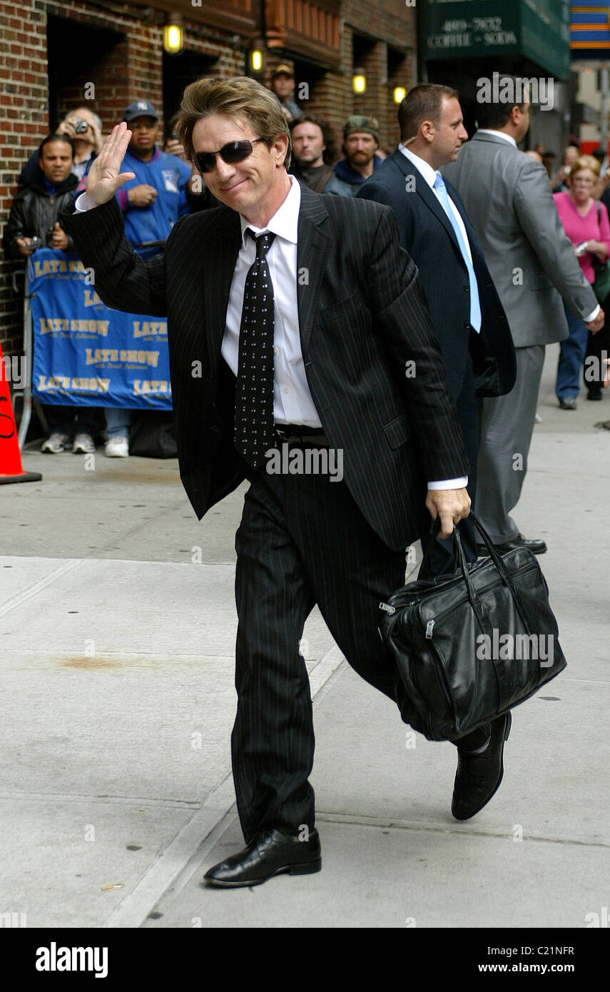 Martin Short outside the Ed Sullivan Theater for the 'Late Show With ...