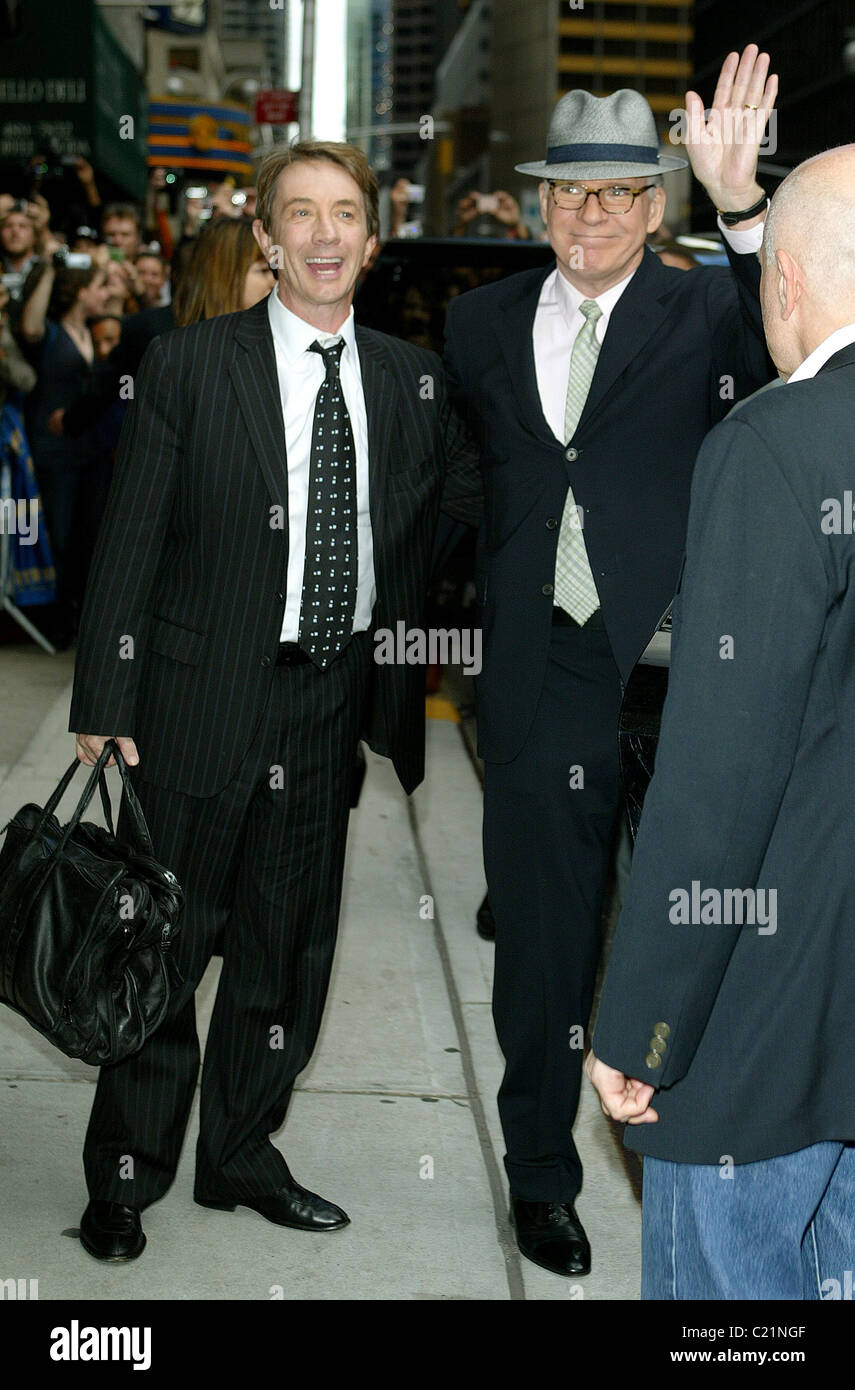 Martin Short and Steve Martin outside the Ed Sullivan Theater for the ...