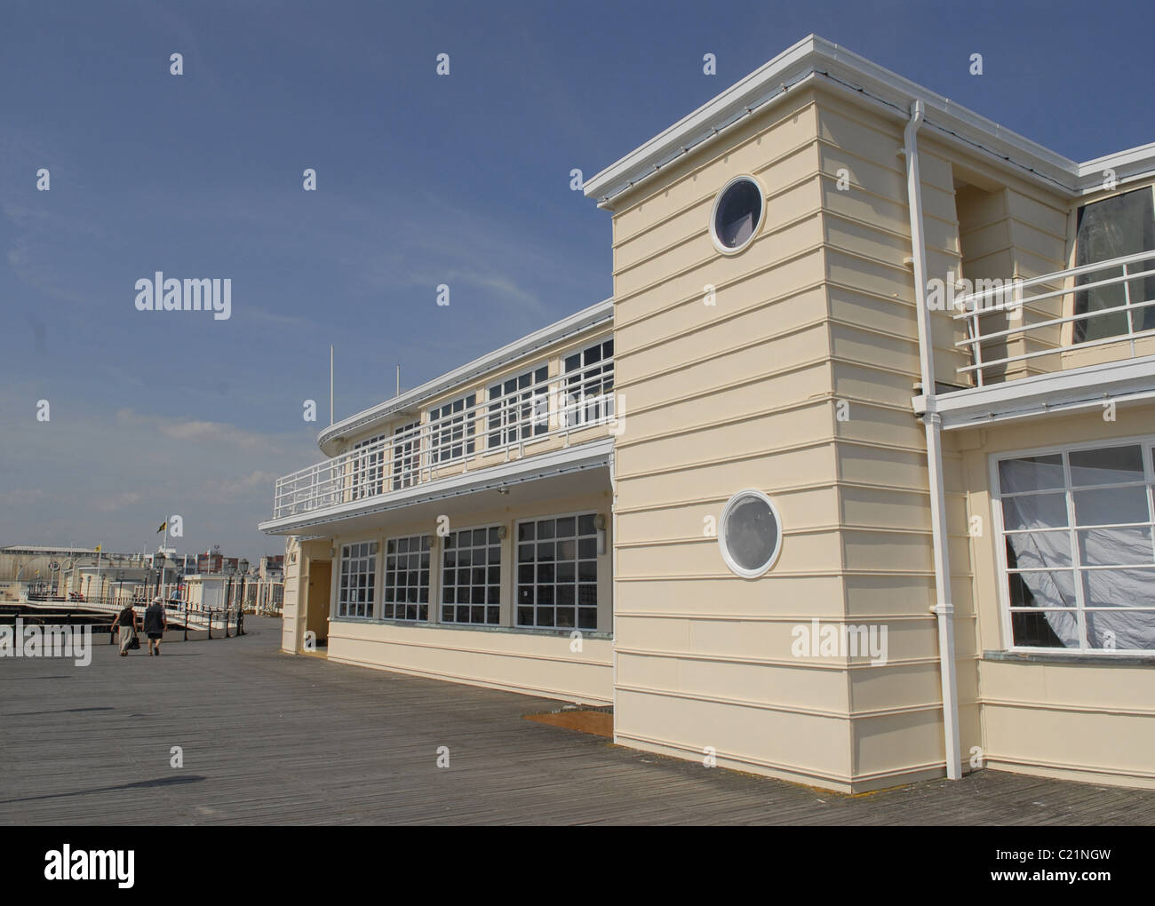 Exterior view of the Southern Pavillion on Worthing Pier, an historic ...