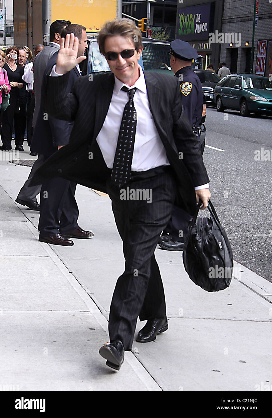 Martin Short outside the Ed Sullivan Theater for the 'Late Show With ...