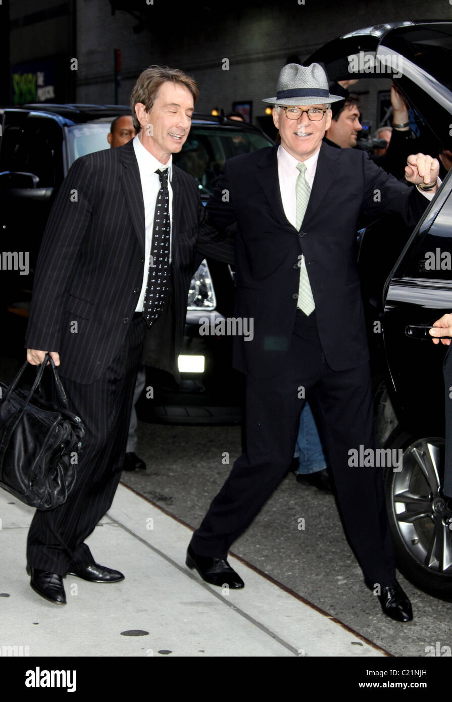 Martin Short and Steve Martin outside the Ed Sullivan Theater for the ...