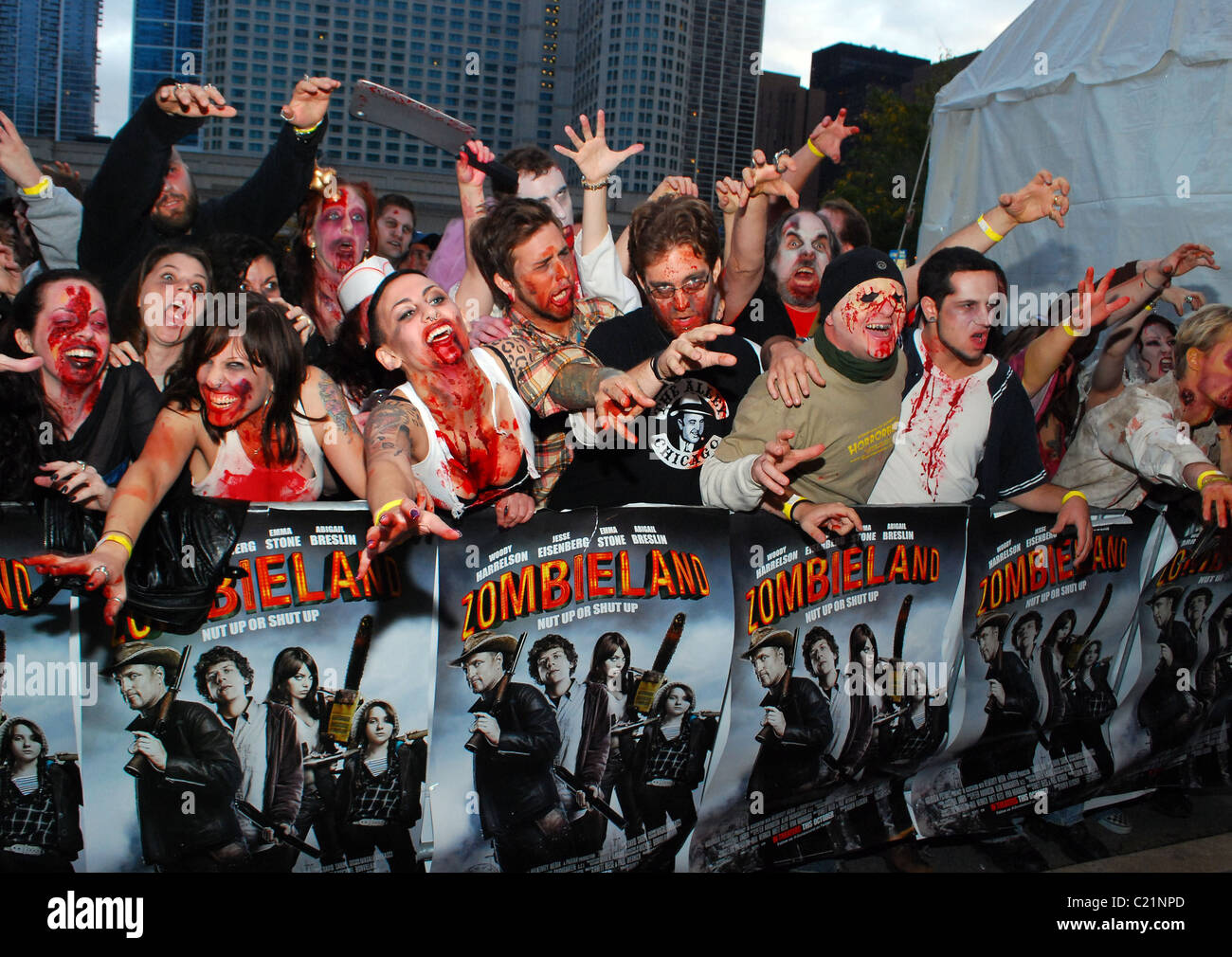 Atmosphere Chicago premiere of 'Zombieland' held at the AMC River East ...
