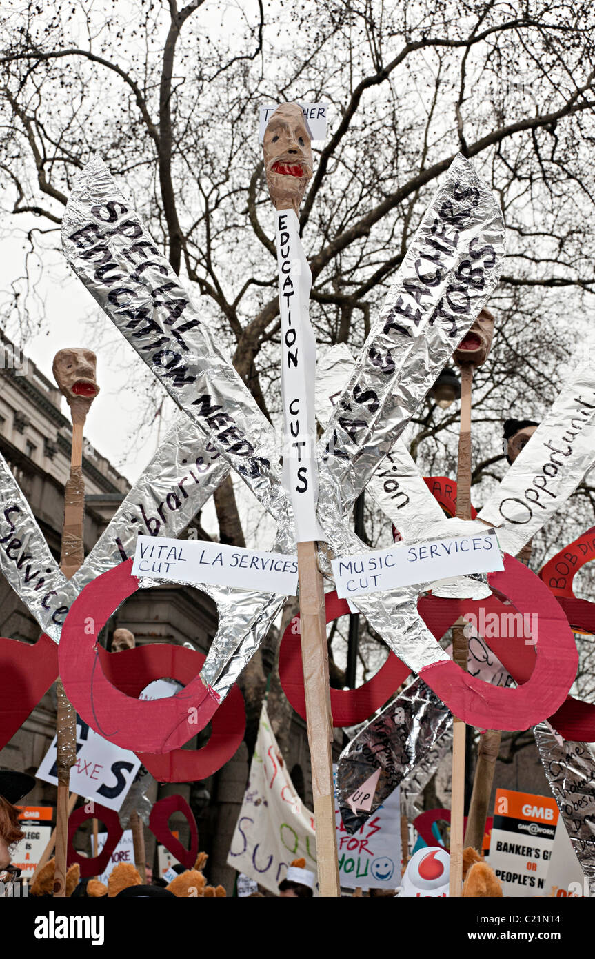 tuc march for change london 26th march 2011 Stock Photo - Alamy