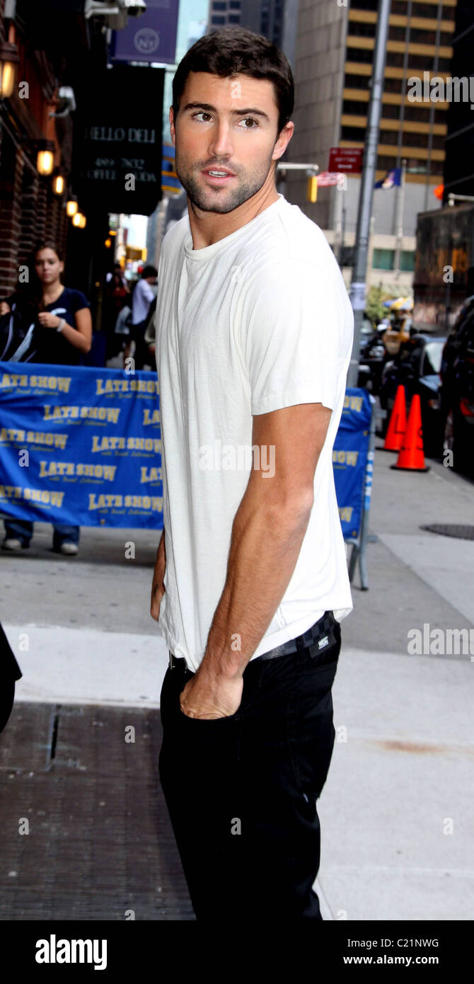 Brody Jenner outside the Ed Sullivan Theater for the 'Late Show With ...