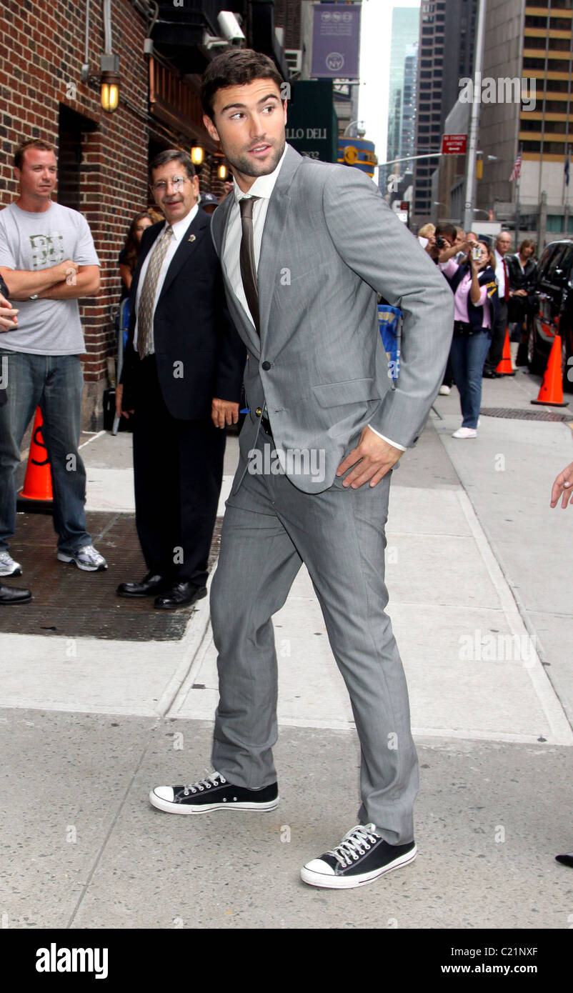 Brody Jenner outside the Ed Sullivan Theater for the 'Late Show With ...